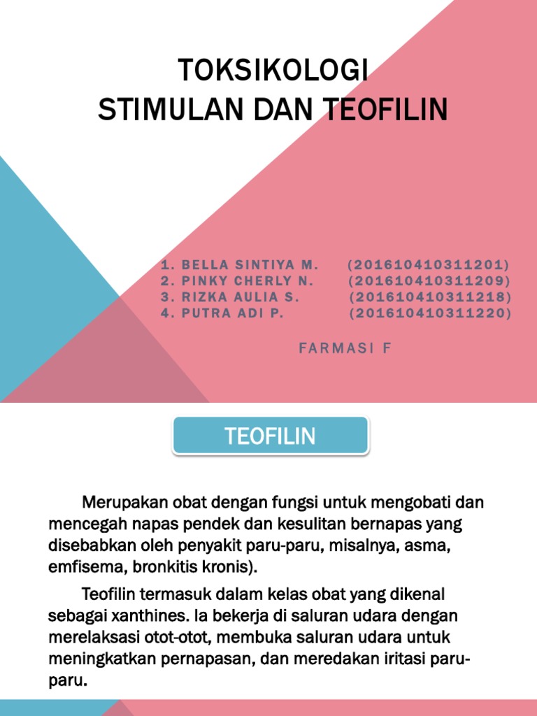 Toksikologi Stimulan Dan Teofilin | PDF