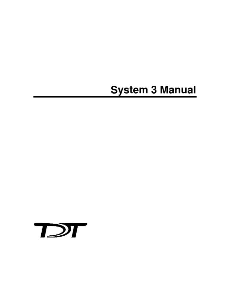 TDTSys3 Manual | PDF | Digital Signal Processor | Digital Signal Processing
