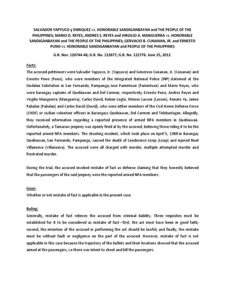 Crim 1 Case Digests | PDF | Justice | Crime & Violence