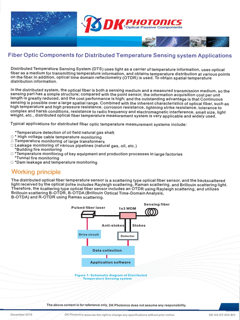 Fiber Optic Components for DTS Systems | PDF | Optical Fiber ...