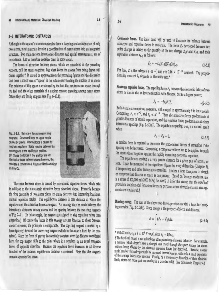 Interatomic Distances | PDF | Chemical Bond | Atoms
