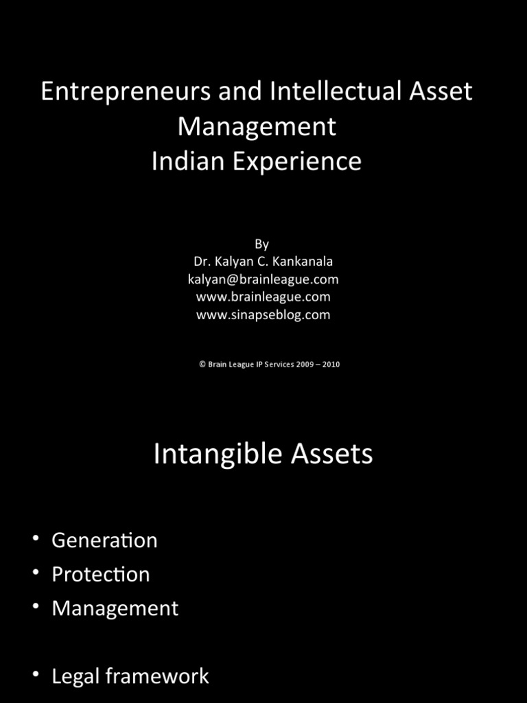 Indian Entrepreneurs and IP Management | PDF