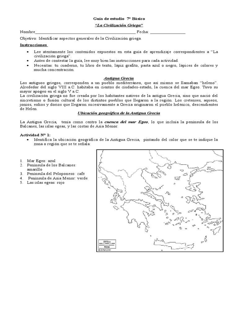 Guia de Aprendizaje Grecia | PDF | Antigua Grecia | Grecia