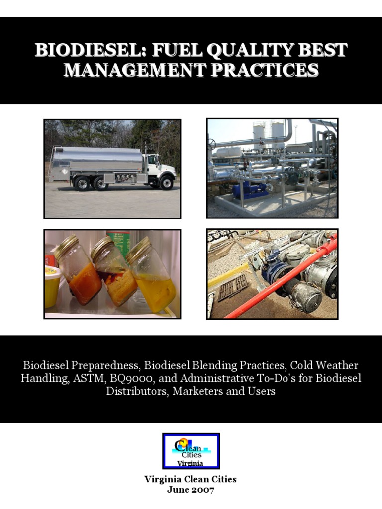 Fuel Quality BMP FINAL PDF | PDF | Biodiesel | Diesel Fuel