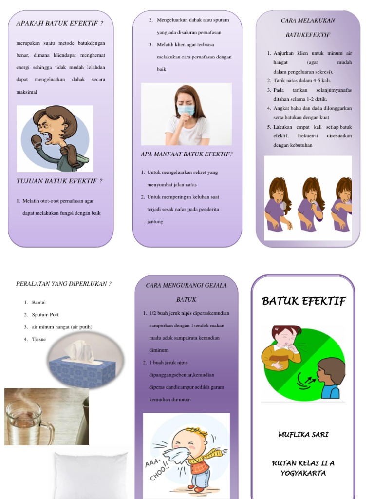 Leaflet Batuk Efektif | PDF