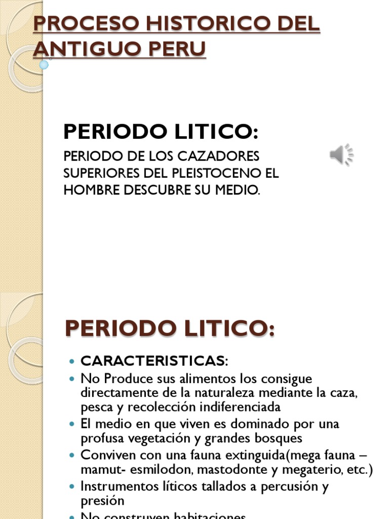Proceso Historico Del Antiguo Peru Con Pausa | PDF | Naturaleza