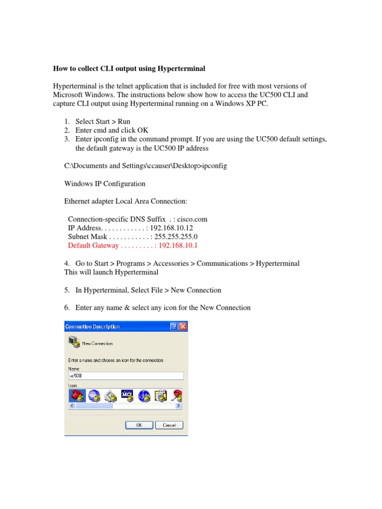 Hyperterminal PDF | PDF