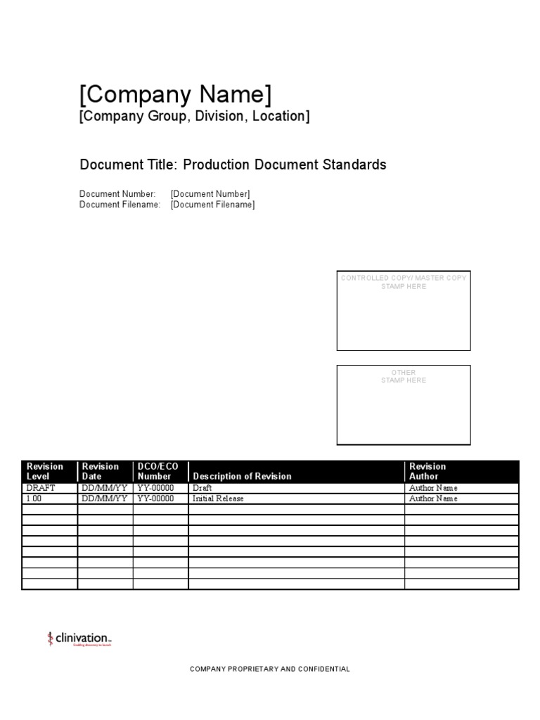 Production Document Standards | PDF | Document | Specification ...