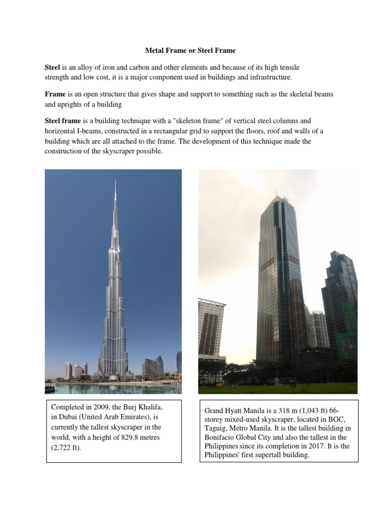 Steel Frame | PDF | Framing (Construction) | Steel