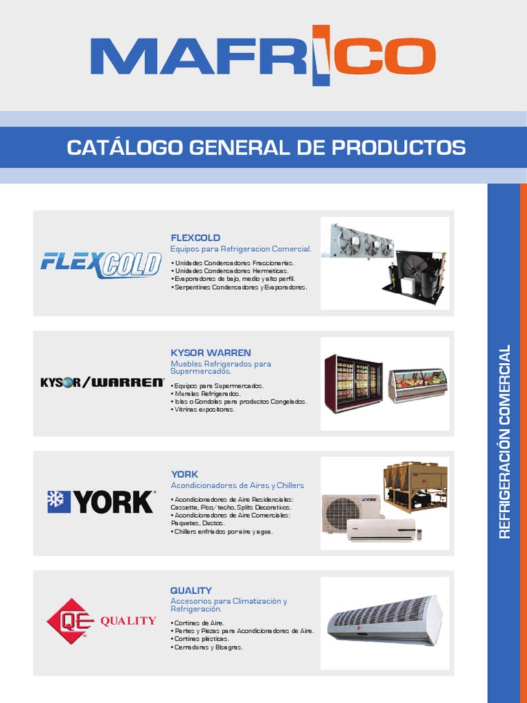 Catalogo Mafrico EDIT | PDF | Refrigeración | Poliuretano