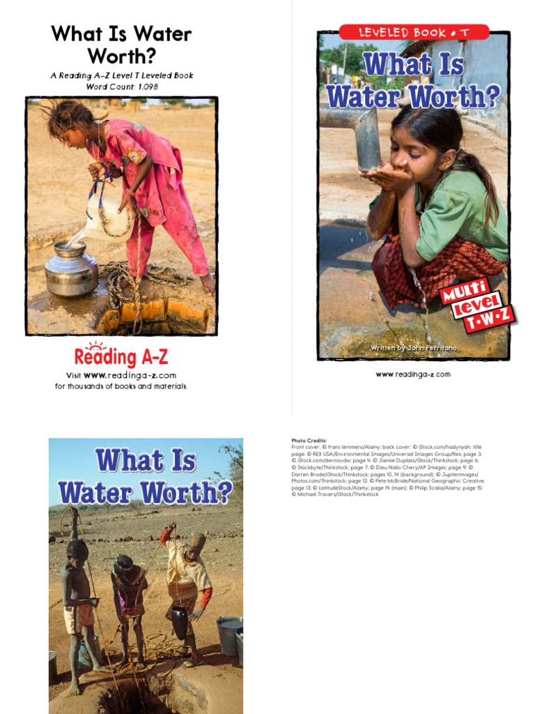 What Is Water Worth Booklet | PDF | Fresh Water | Climate Change