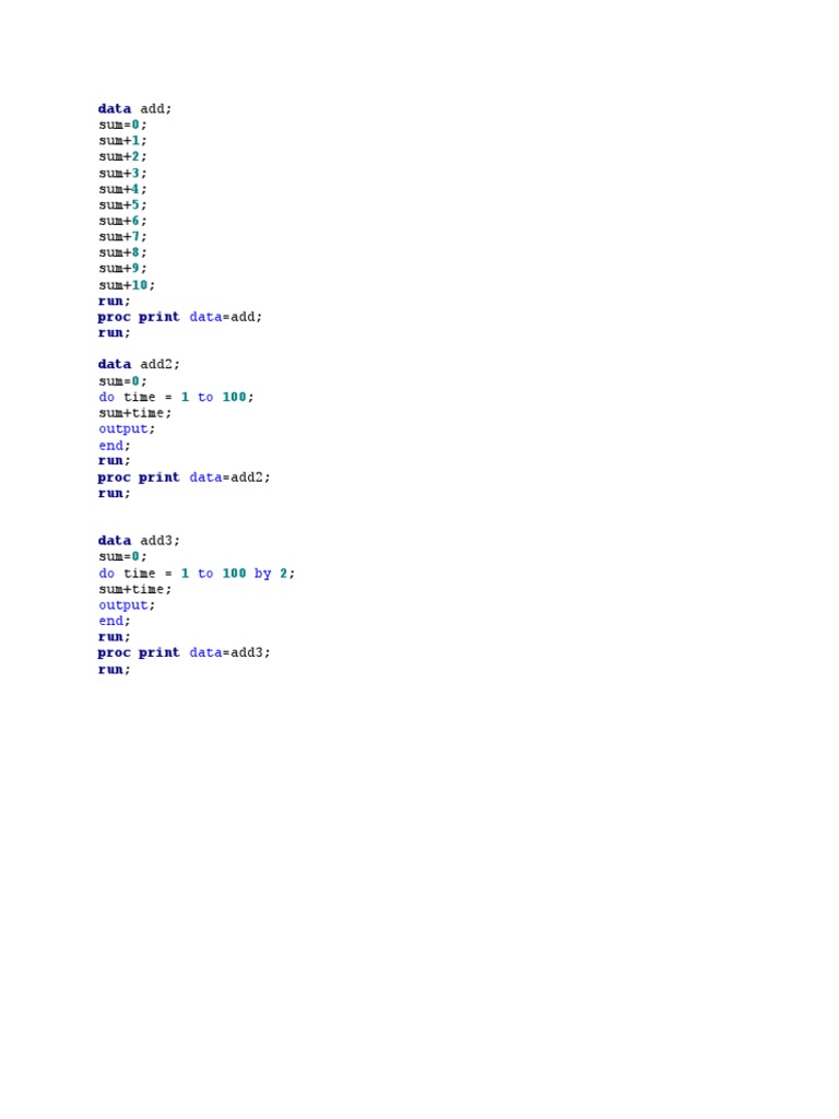 Add Sum Sum+ Sum+ Sum+ Sum+ Sum+ Sum+ Sum+ Sum+ Sum+ Sum+ Add Add2 Sum ...