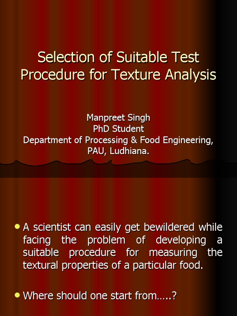 Selection of Suitable Test Procedure | PDF | Accuracy And Precision ...