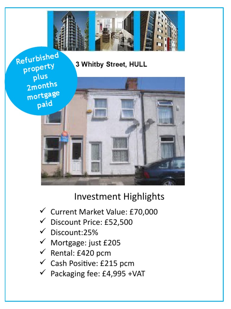 3 WHITBY STREET Investment Brochure | PDF | Financial Economics | Renting