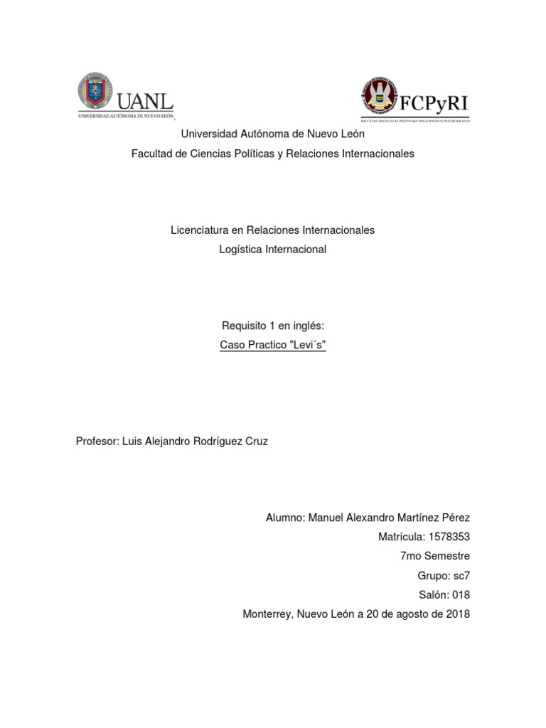 Caso Levis | PDF | Pantalones | Marca