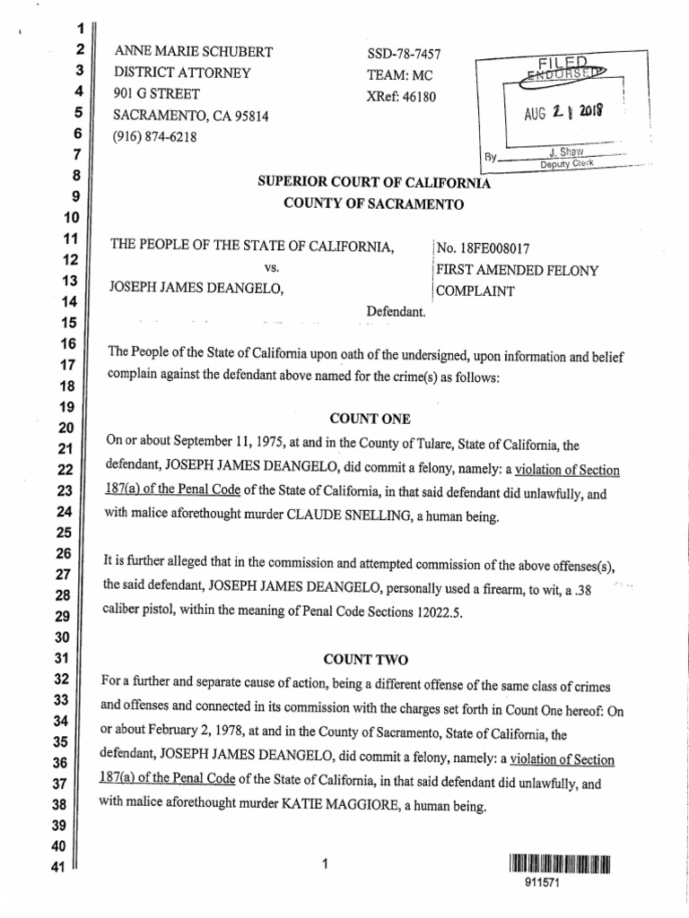 Amended Complaint Filed 8212018 Amended Complaint Filed 8212018