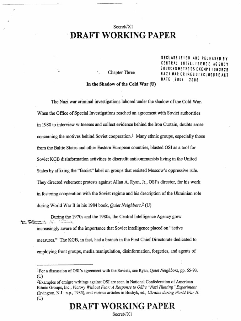 Declassified CIA Report | PDF | Central Intelligence Agency | Public Sphere