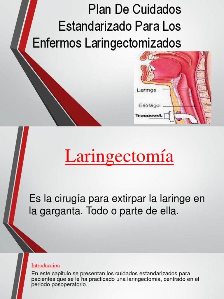 laringectomia | Enfermería | Aprendizaje
