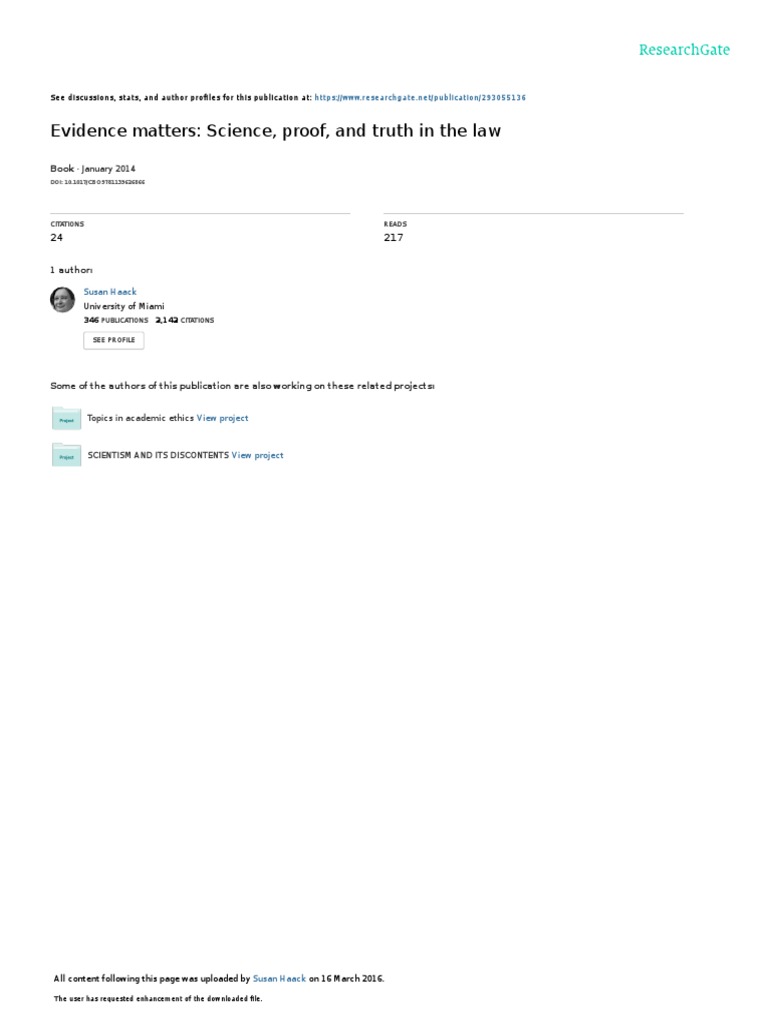 2014 Evidence Matters | PDF