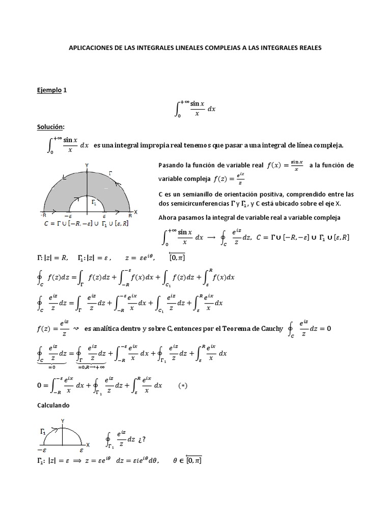 Integrales Complejas Materiales 21 | PDF | Análisis complejo | Integral