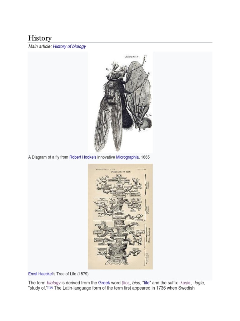 History of Biology | PDF | Biology | Evolution