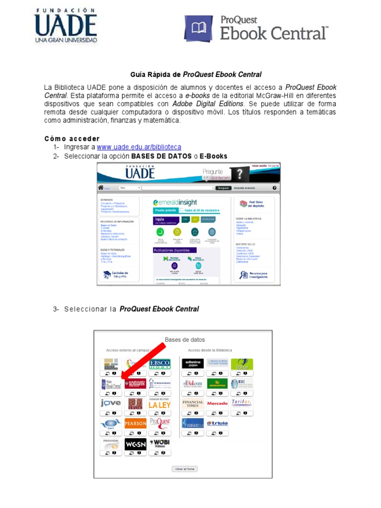 BD Proquest Ebook Central | PDF | E Books | Point and Click