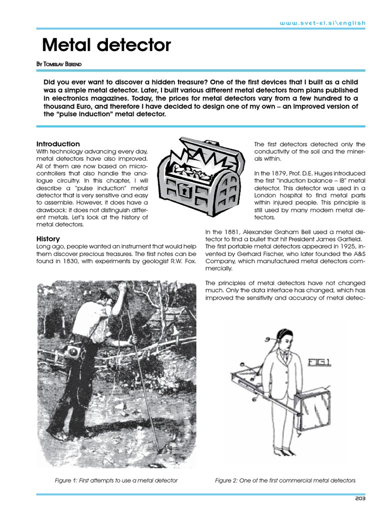 Metal Detector | PDF | Detector (Radio) | Inductor