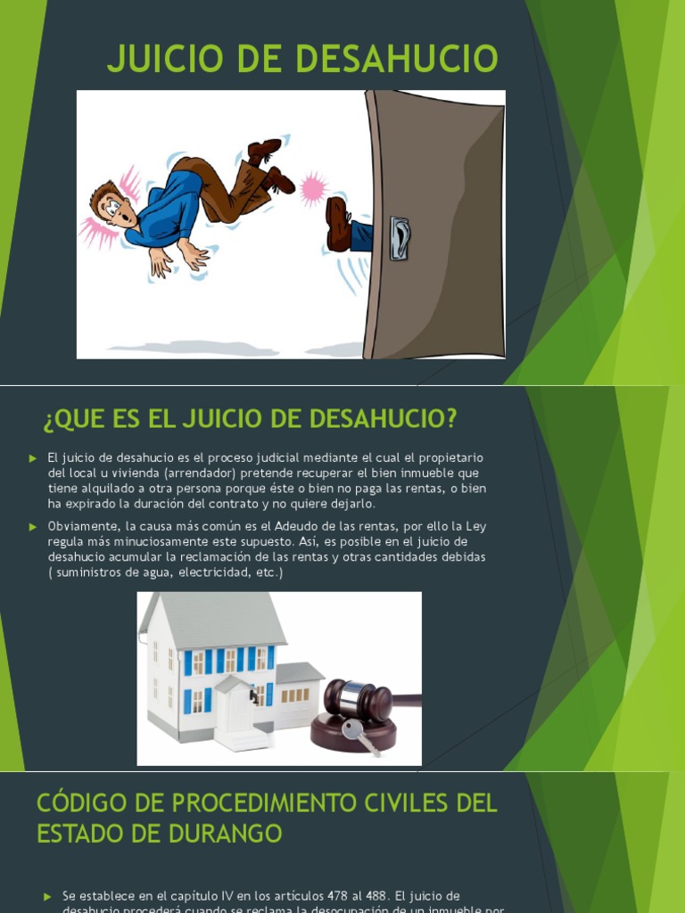 Juicio de Desahucio | PDF | Desalojo | Instituciones sociales