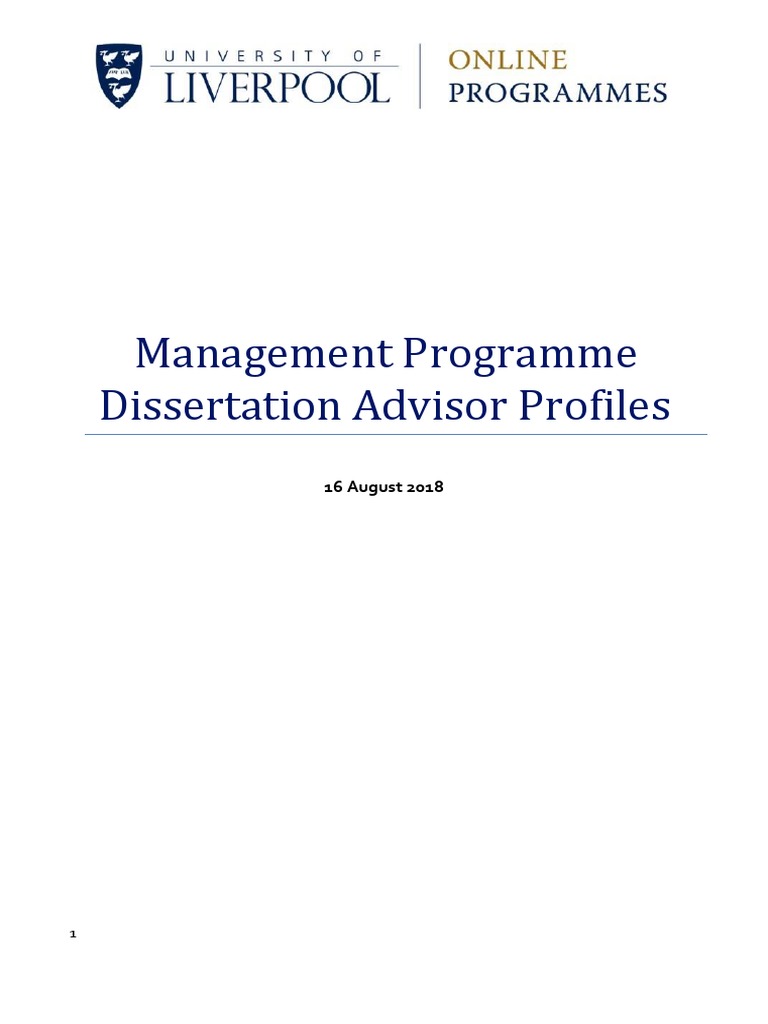 Dissertation Advisor Profiles | PDF | Corporate Social Responsibility ...