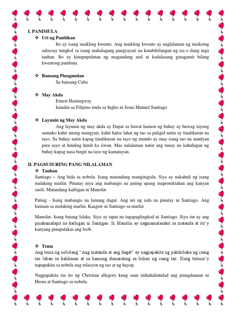 Ang Matanda at Ang Dagat