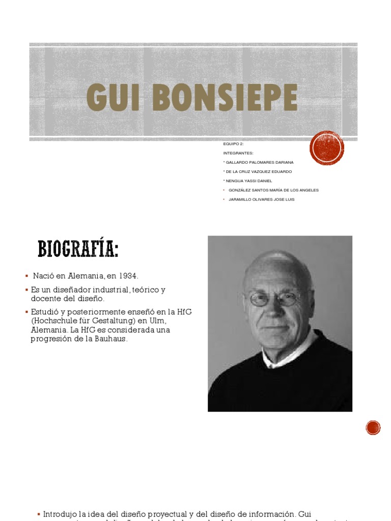 Gui Bonsiepe | Descargar gratis PDF | Diseño | Cognición