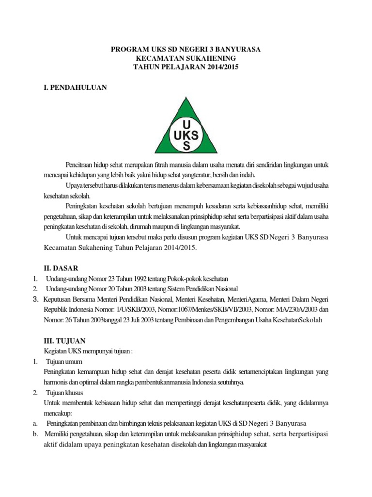 Program Uks SD | PDF