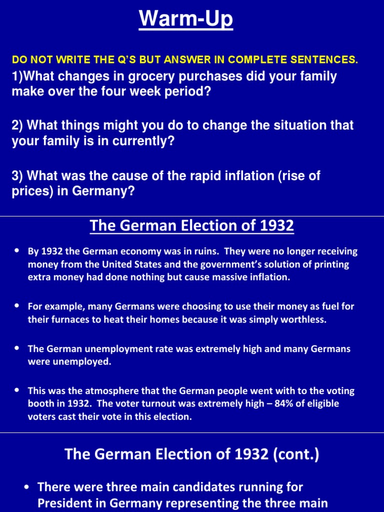 German Election of 1932 | PDF | Adolf Hitler | Elections