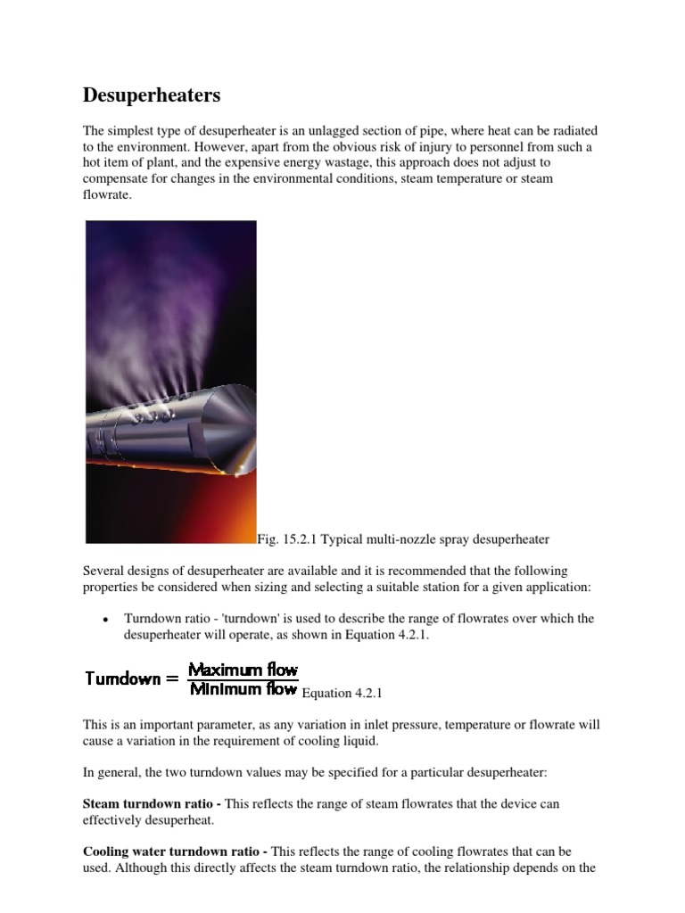 Desuperheaters Types | Steam | Nozzle