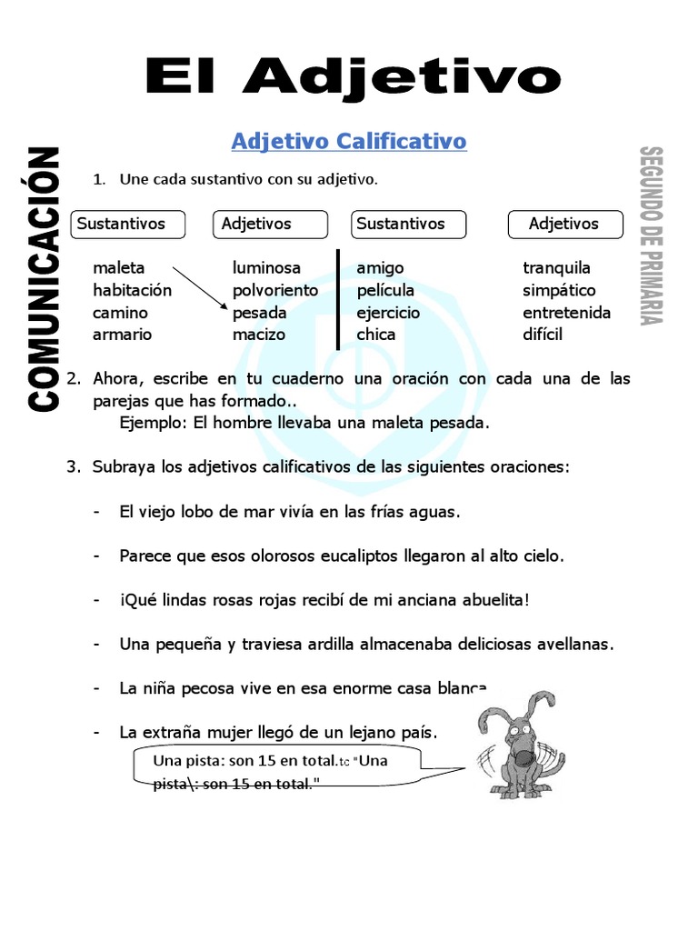Ficha-de-El-Adjetivo-para-Segundo-de-Primaria.doc | Adjetivo ... Ficha-de-El-Adjetivo-para-Segundo-de-Primaria.doc | Adjetivo ...
