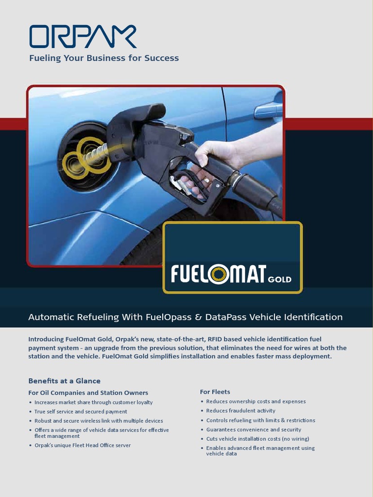 Fuelomat Gold Brochure Soft Version | PDF | Vehicles | Wireless