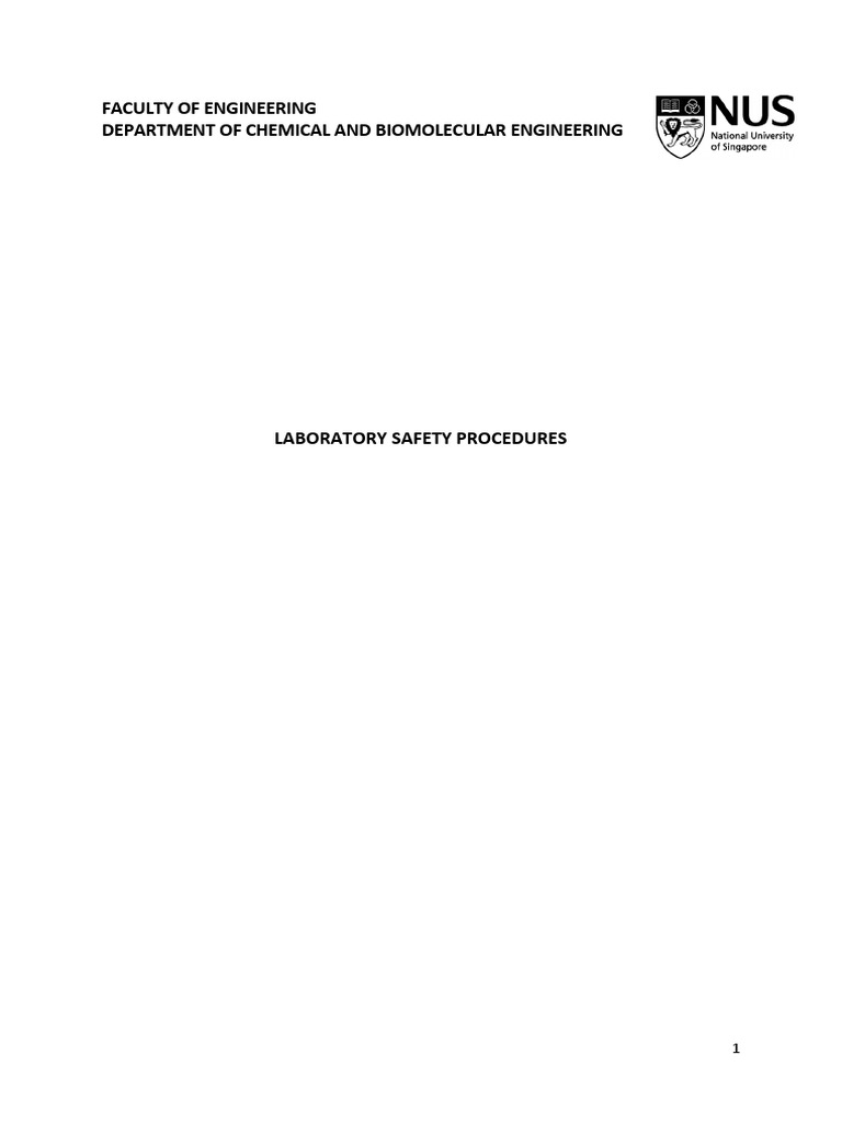 Laboratory Safety Procedures Guide | PDF | Laboratories | Waste Management