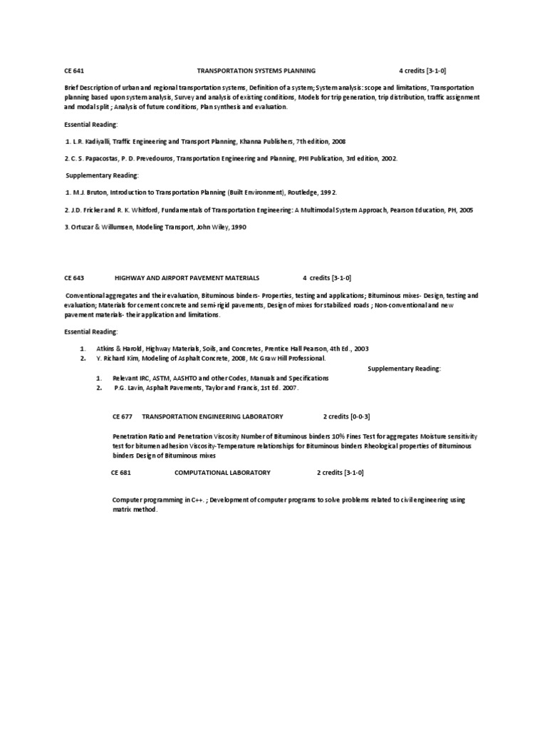 Mtech First Sem | PDF | Asphalt | Road Surface