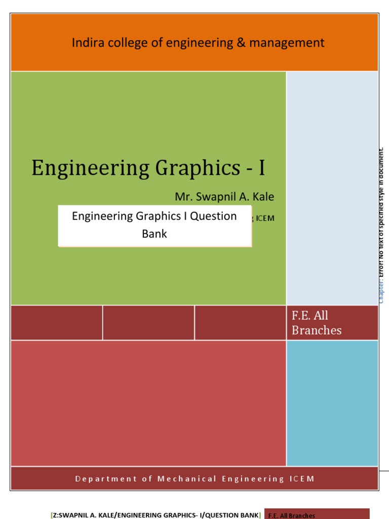 Engineering Graphics Question Bank | PDF | Ellipse | Circle