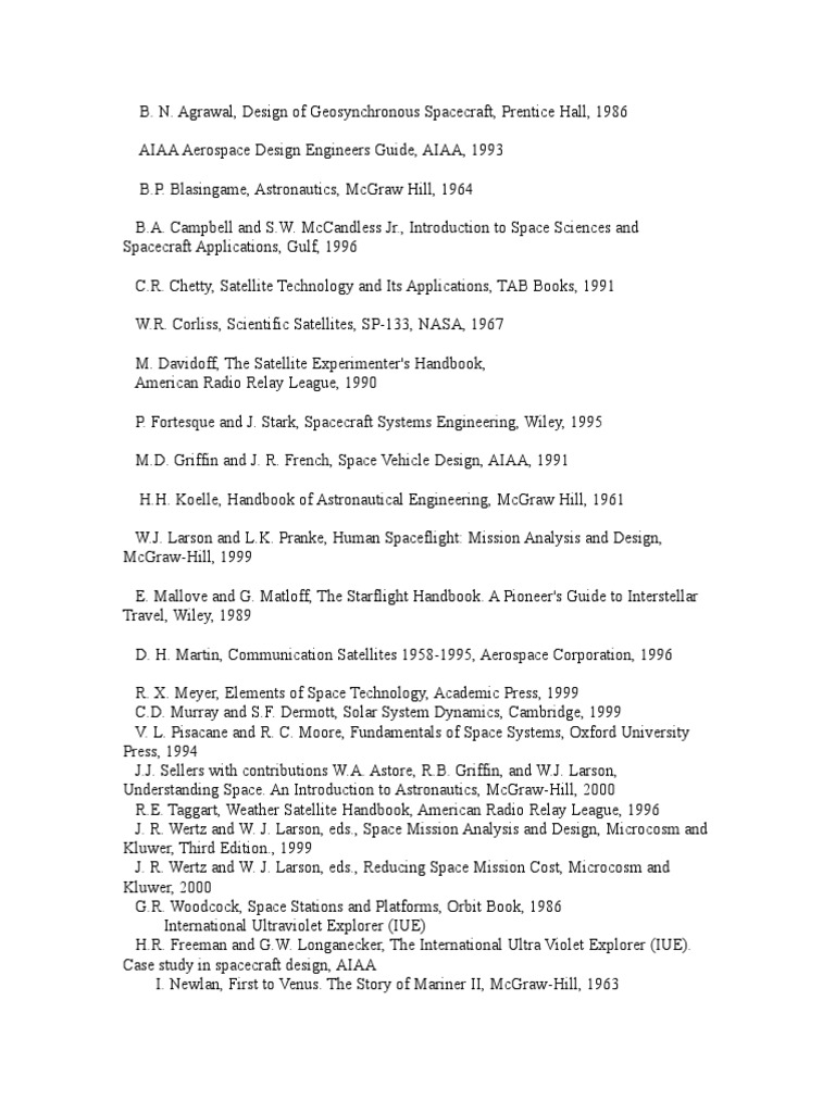 Spacecraft Design and Mission Engineering Guide | PDF | Space ...