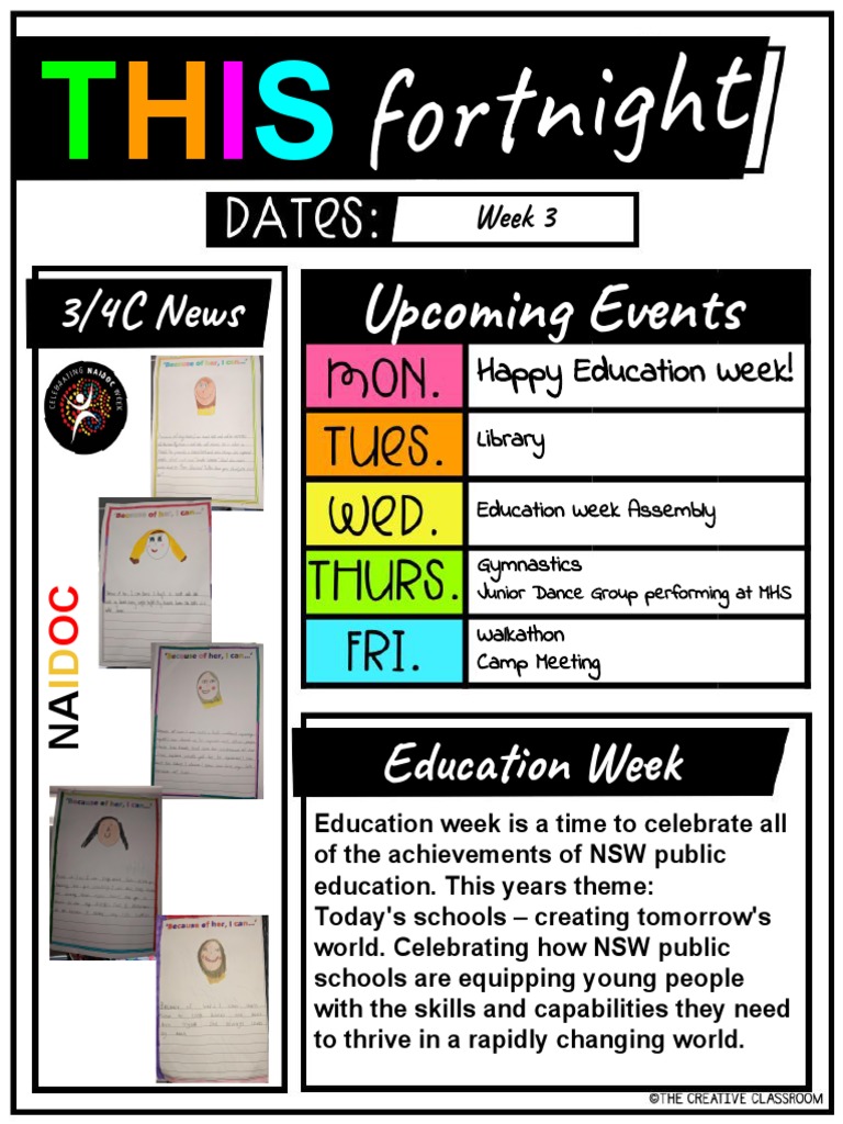 Celebrating Education Week Events | PDF