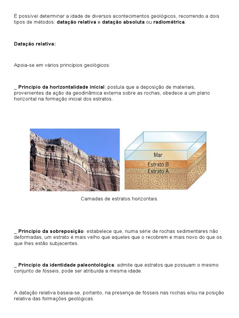 A Medida Do Tempo Geológico e A Idade Da Terra | PDF