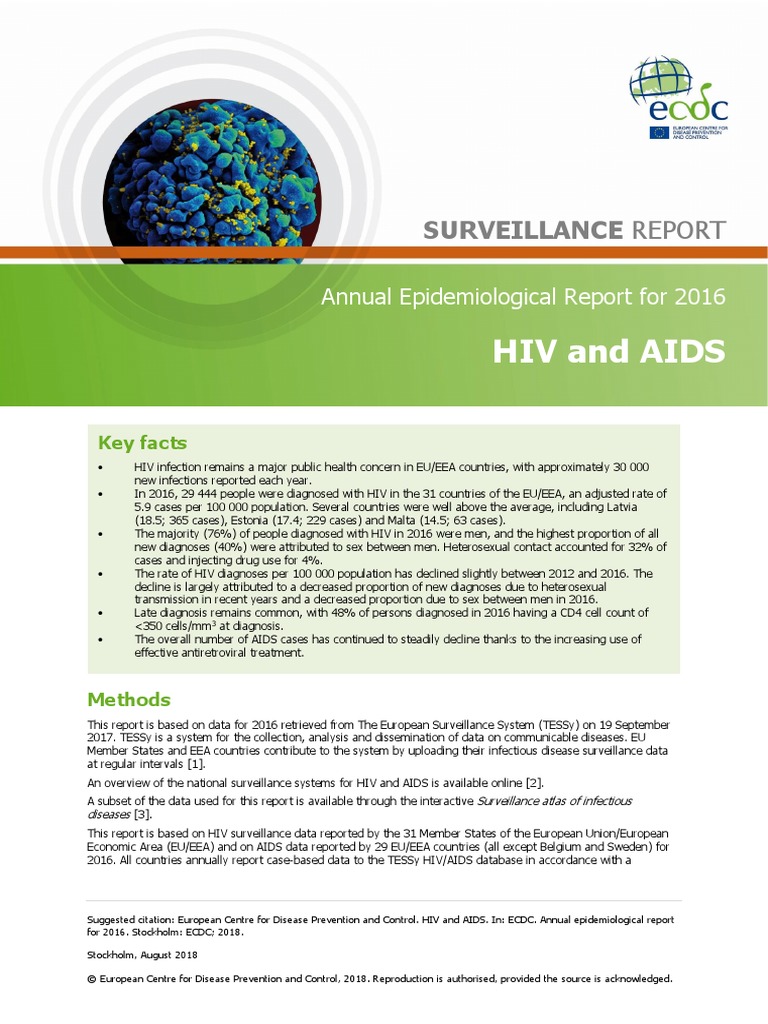 Hiv and Aids: Surveillance Report | PDF | Hiv/Aids | Management Of Hiv/Aids