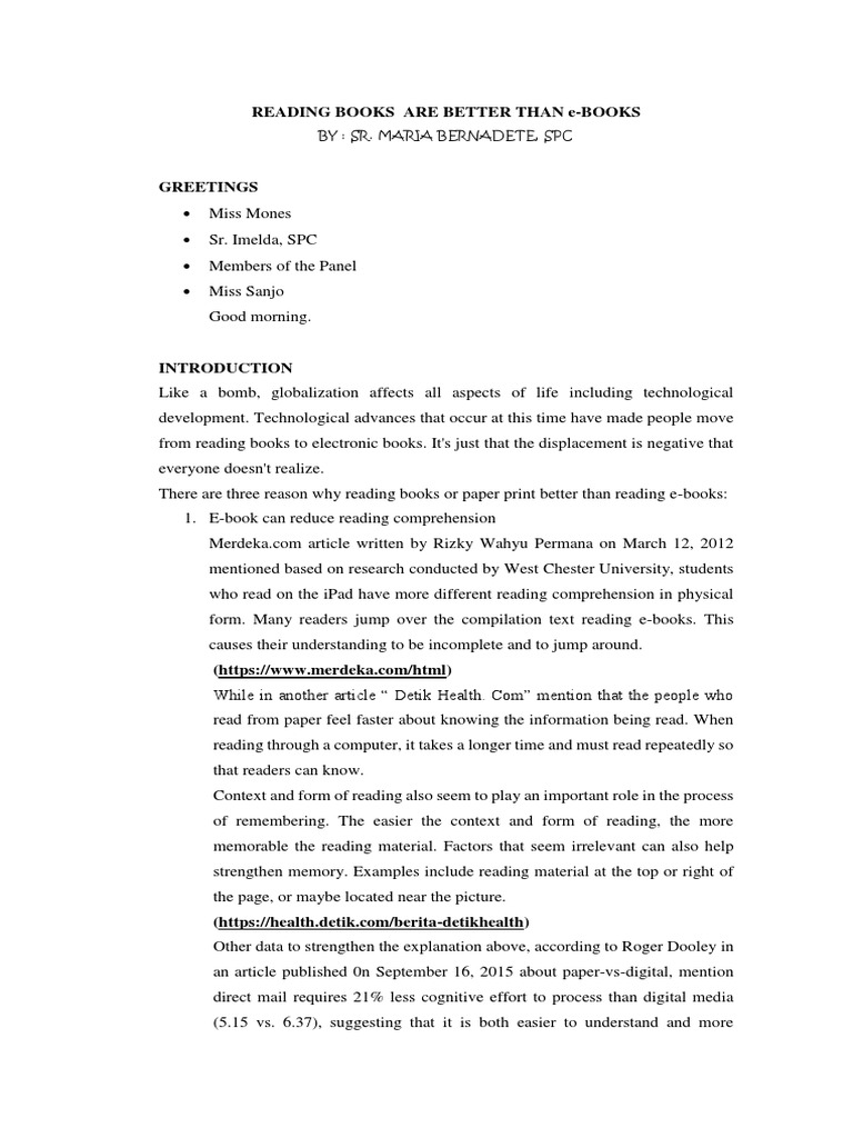 Paper Vs Digital Ok | PDF | E Books | Books