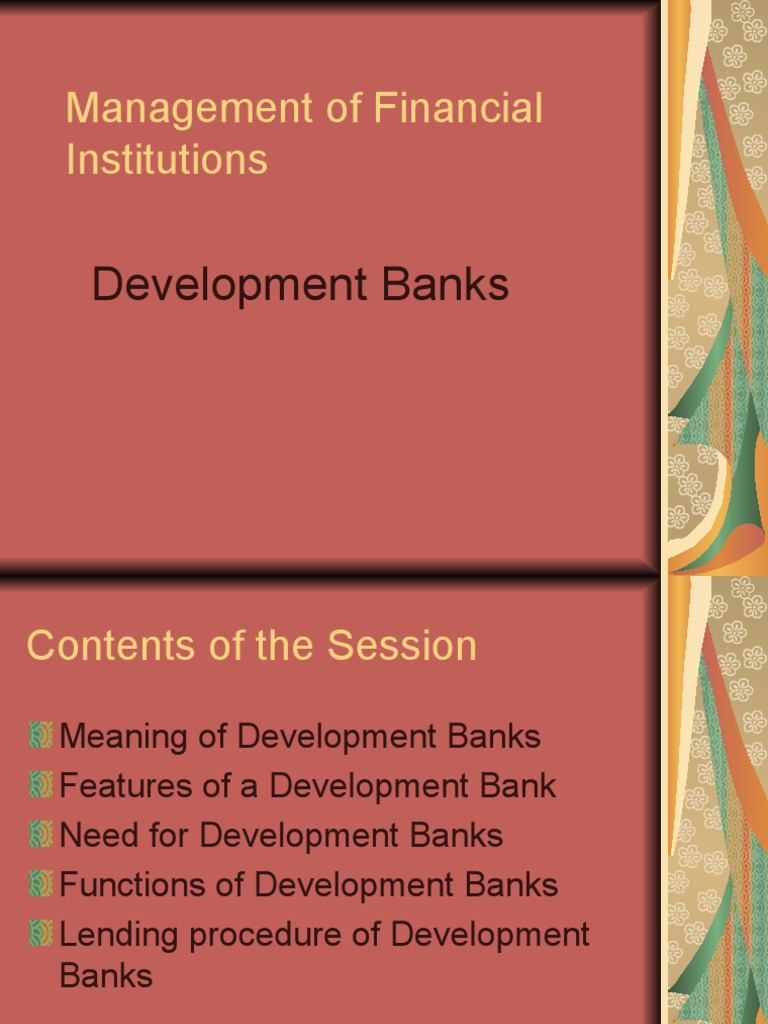 Understanding Development Banks' Roles | PDF