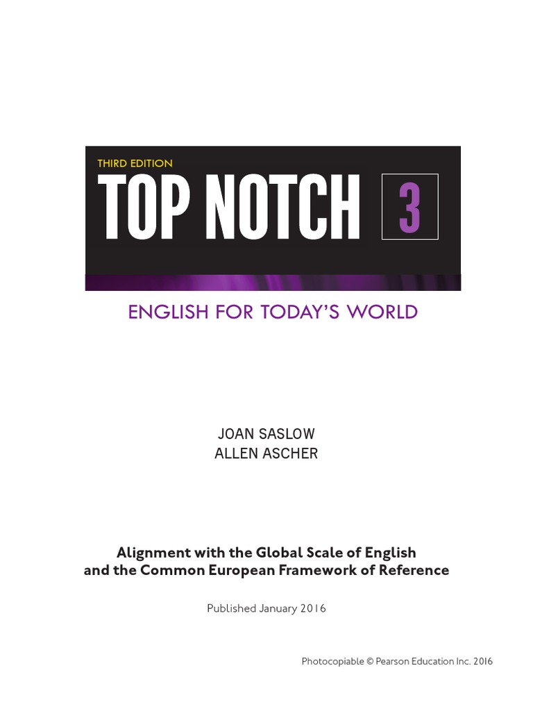 Top Notch Global Scale of English Teacher Booklet Level 3 PDF | PDF ...