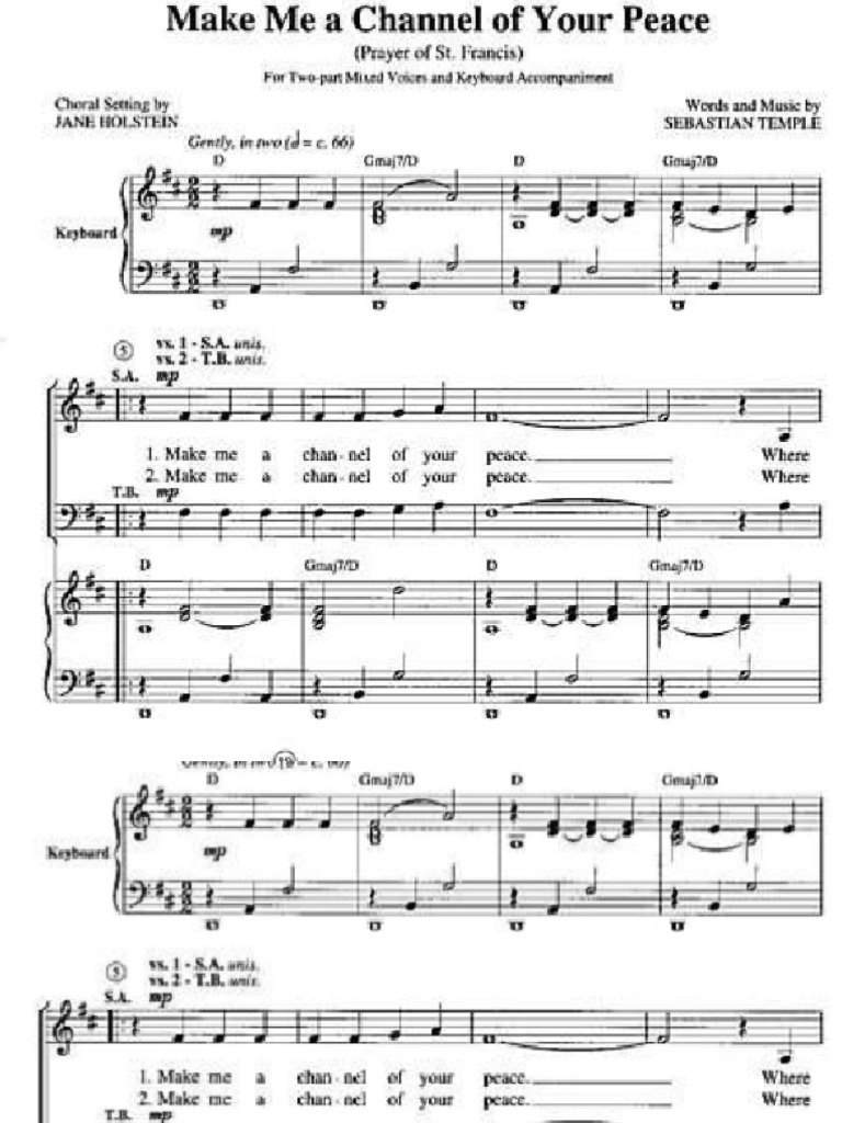 Make Me A Channel of Your Peace | PDF
