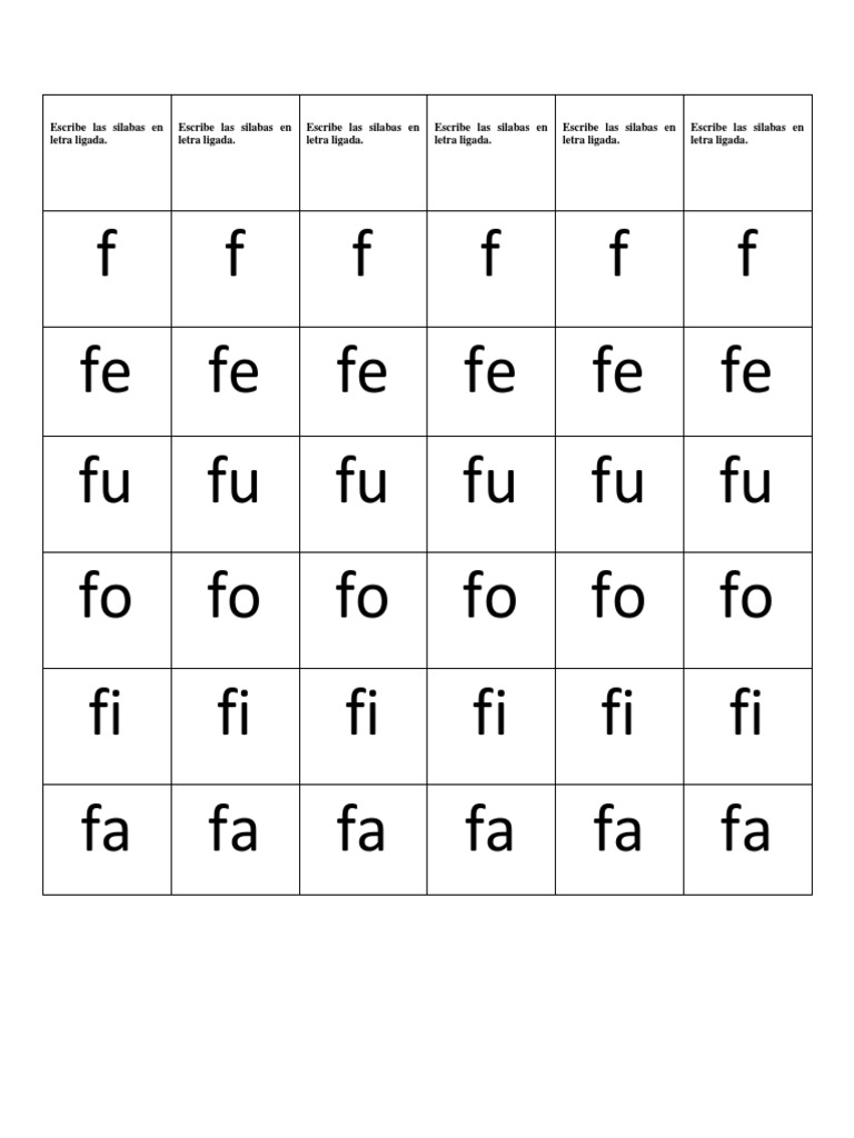 Silaba Clección Sofá Escritura | PDF
