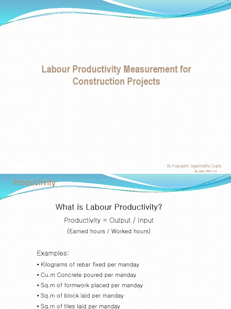 Measuring and Improving Labor Productivity in Construction Projects ...