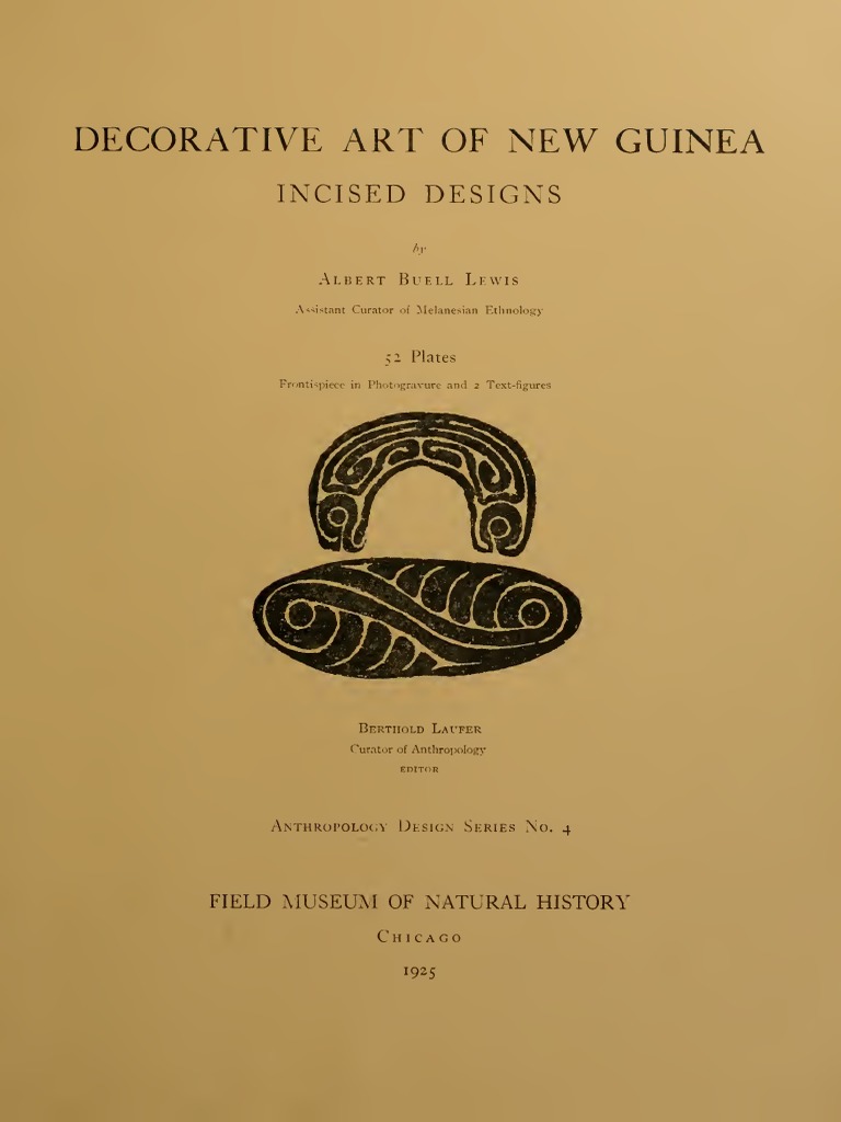 Decorative Art of New Guinea, Incised Designs | PDF